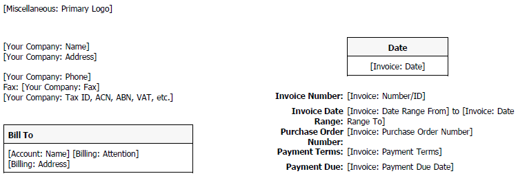 About invoice templates