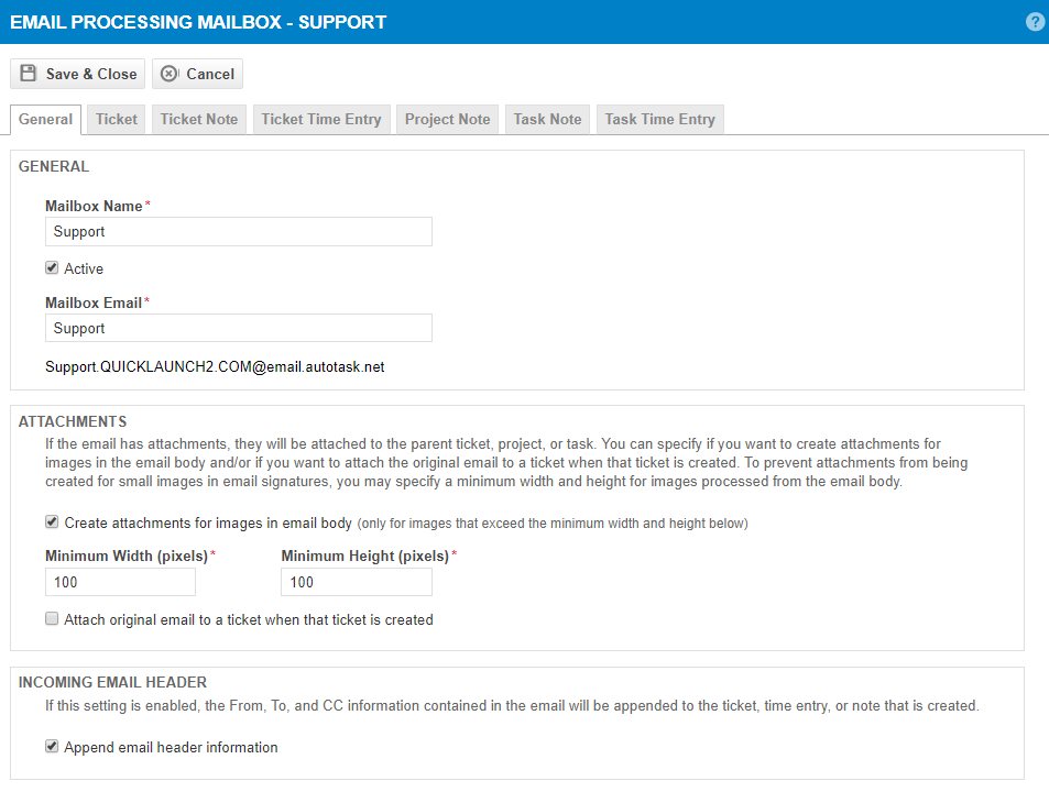 About Incoming Email Processing