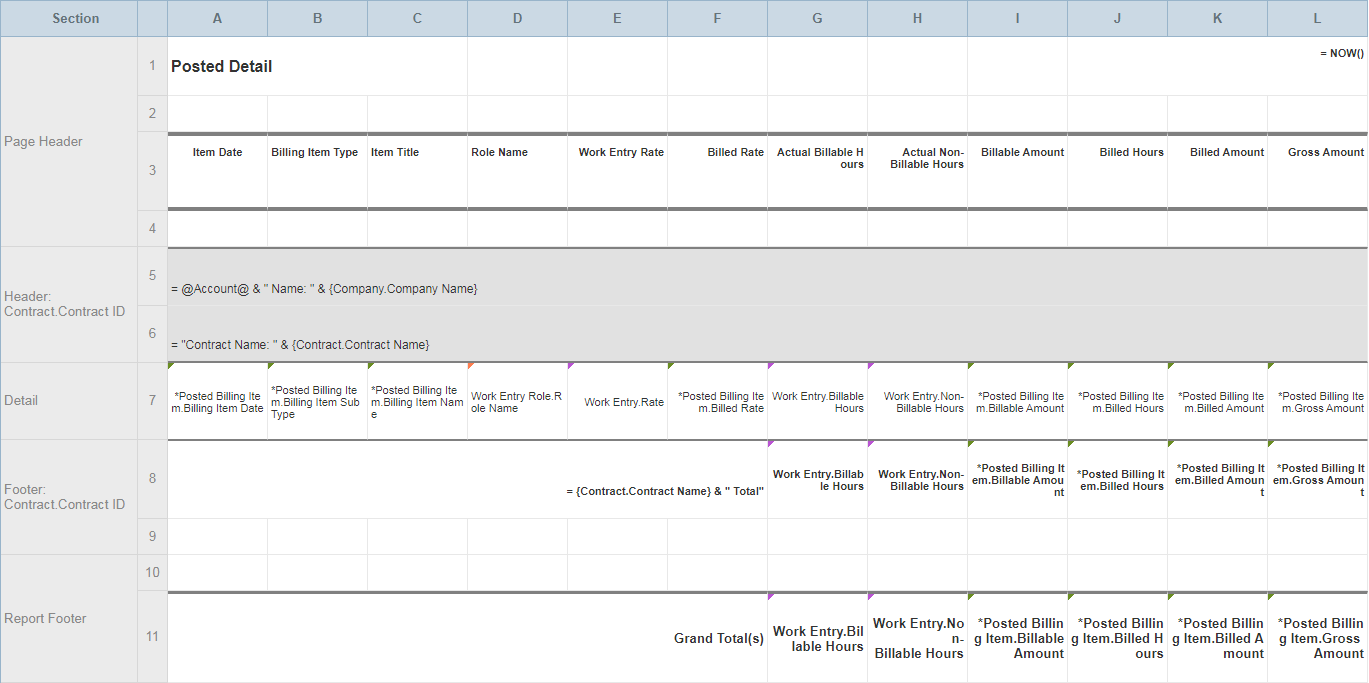 LiveReports calculated columns