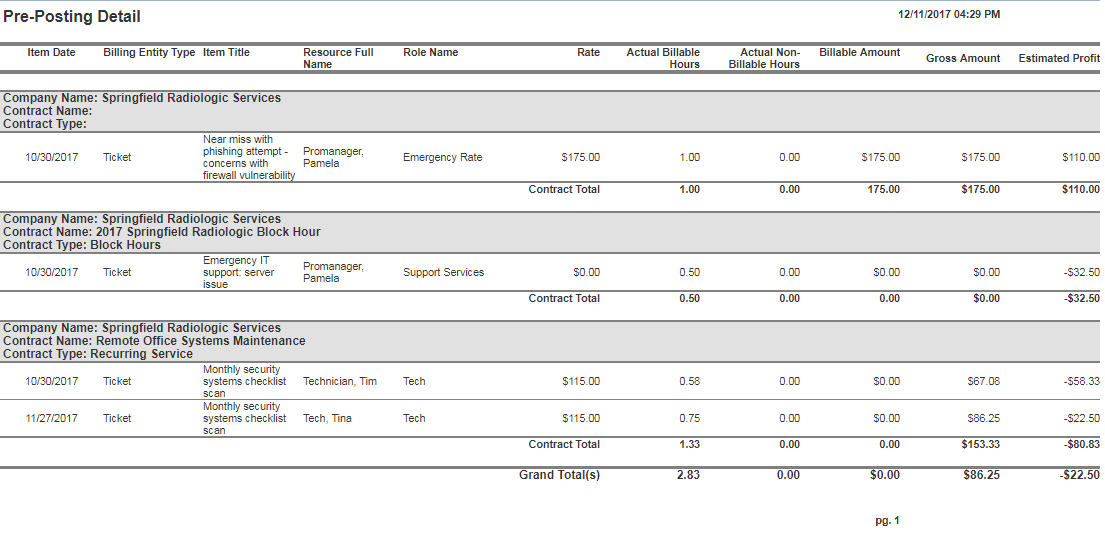 LiveReports calculated columns
